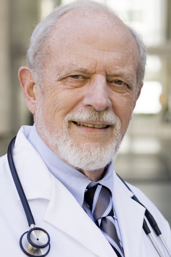 Portrait of Doctor stock image. Image of elderly, daytime - 12599725