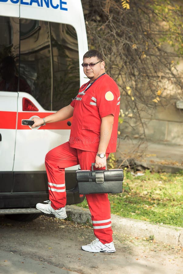 Portrait of a Doctor Ambulance Stock Photo - Image of practitioner ...