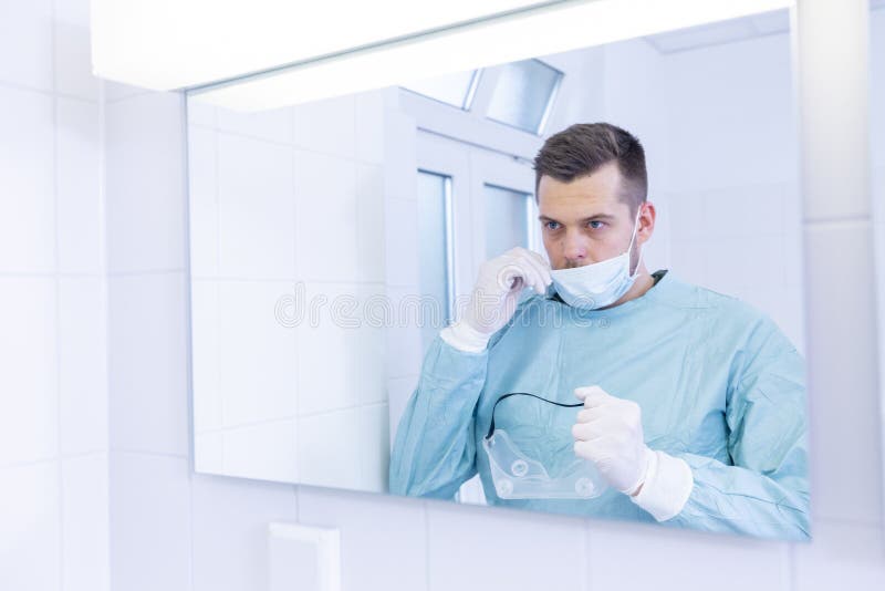 Portrait of a Doctor in Full Protected Medical Suit Stock Image - Image ...