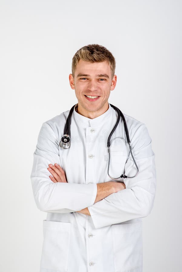 Portrait of Doctor Looking at Camera Stock Photo - Image of check ...