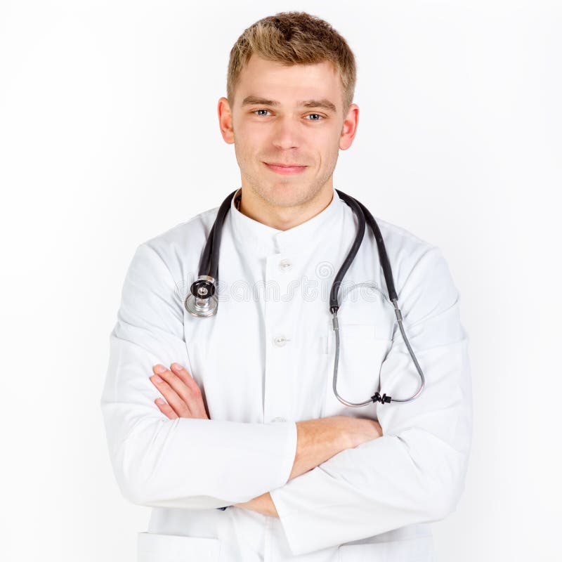 Portrait of Doctor Looking at Camera Stock Image - Image of caucasian ...