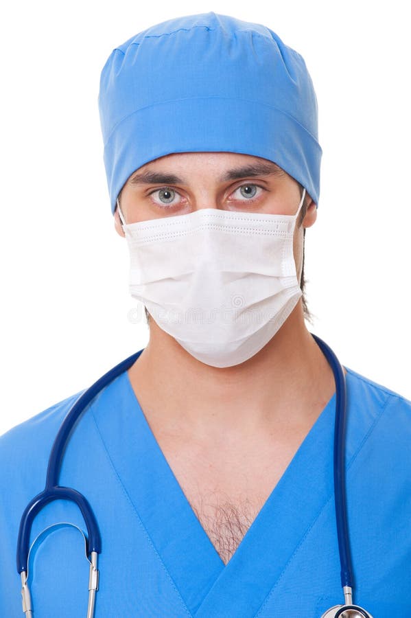 Doctor in face mask stock image. Image of flue, medical - 9522027