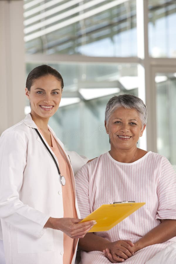 Portrait of Doctor and Patient Stock Image - Image of doctor, clinic ...