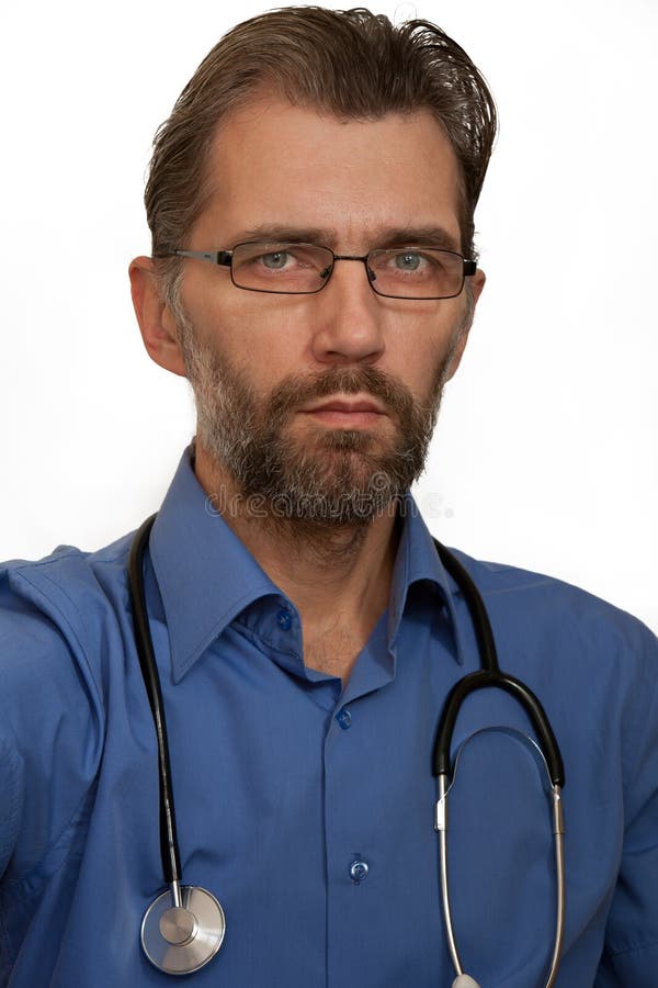 Evil Doctor with Sinister Expression Stock Image - Image of ghoulish ...