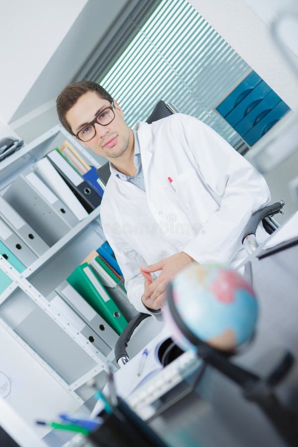 Portrait doctor in studio stock image. Image of health - 90836207