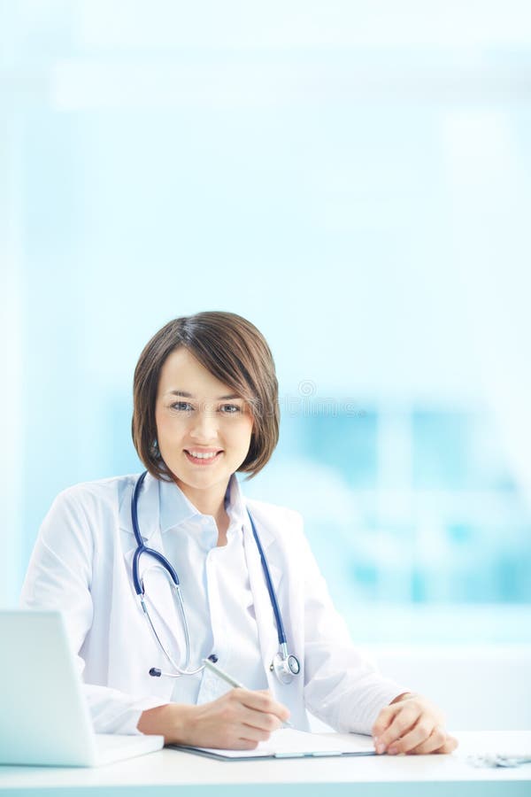 Portrait of a doctor stock image. Image of employee, healthcare - 33078995