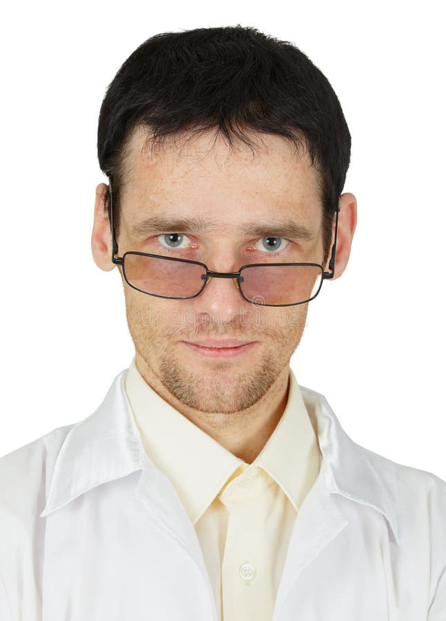 Portrait of a Doctor in a White Coat Stock Image - Image of ...