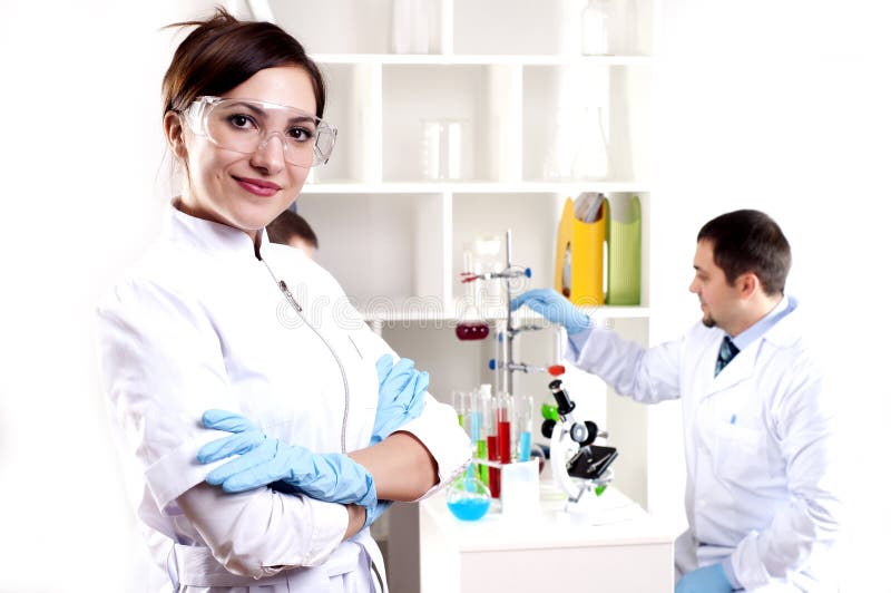 Science and Chemistry Teacher Portrait Stock Photo - Image of adult ...