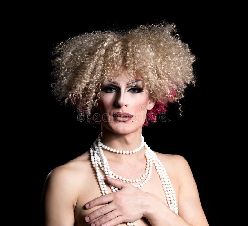 Portrait of Drag Queen stock image. Image of show, feminine - 61960077 Portrait of Drag Queen stock image. Image of show, feminine - 61960077