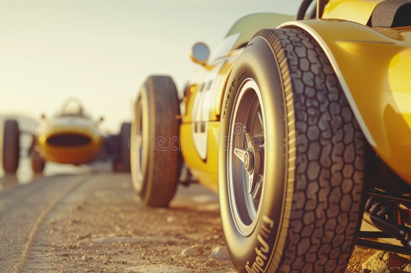 Portrait of a Driver Posing Next To a Racing Car with Dramatic Film ...