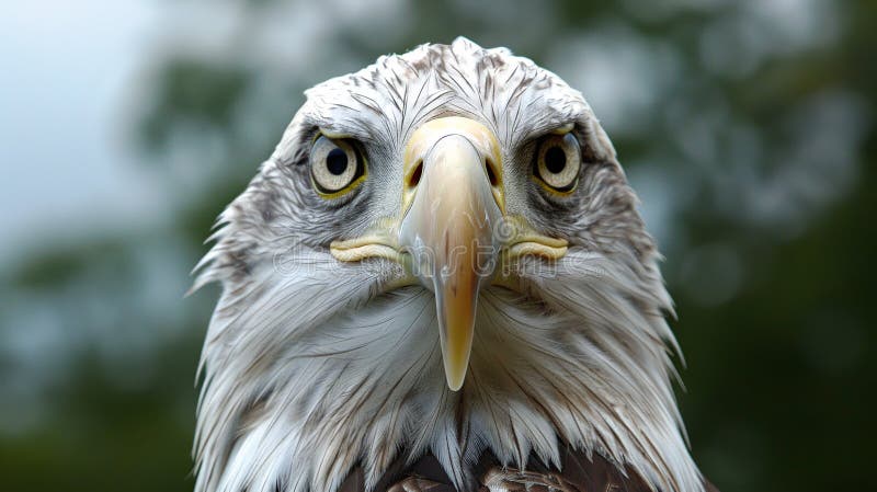 The Portrait of Eagle Cute Face Stock Image - Image of falcon, closeup ...