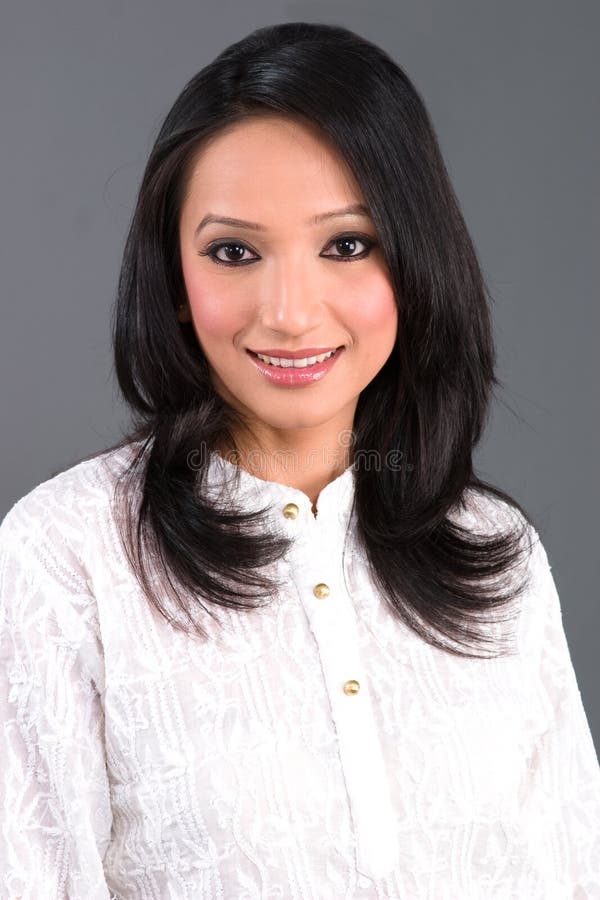 Portrait of an East Indian Woman Stock Photo - Image of full, apparel ...