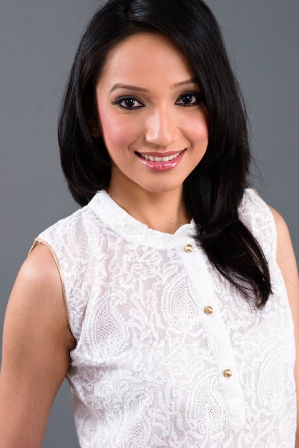 Portrait of an East Indian Woman Stock Image - Image of confident ...