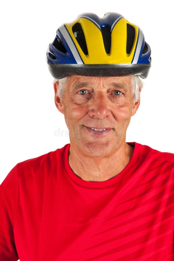 Portrait elderly biker stock photo. Image of face, adult - 27077508