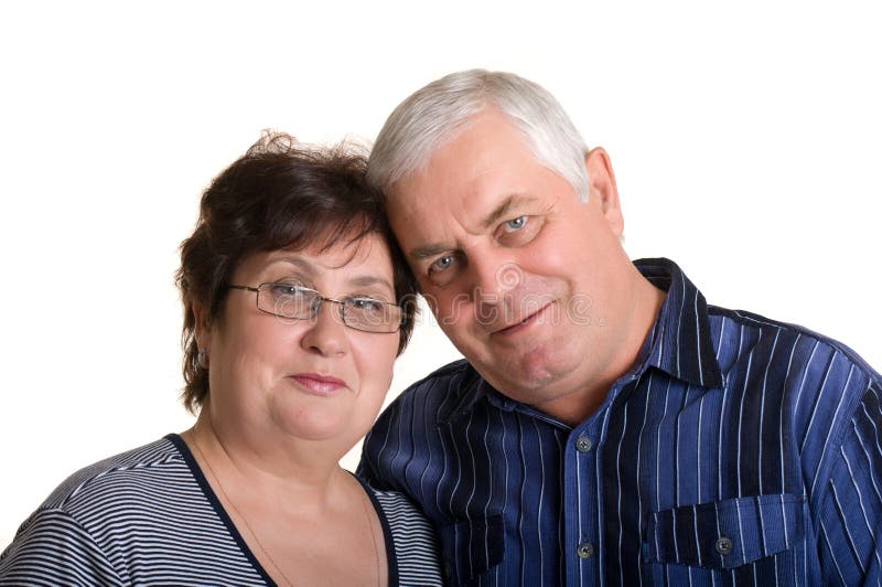 Elderly couple smiling. stock image. Image of casual, adults - 849815