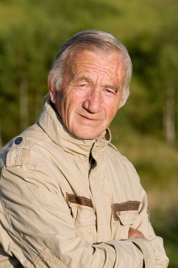 Portrait of the Elderly Man Stock Photo - Image of haired, person: 14842080