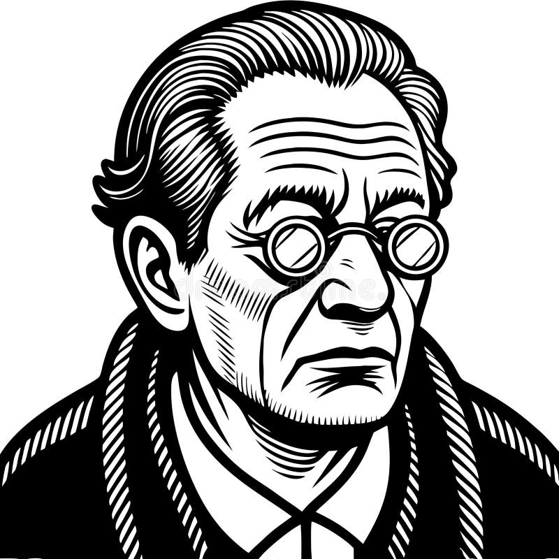 Portrait of an Elderly Man with Glasses Emphasizing Character and ...