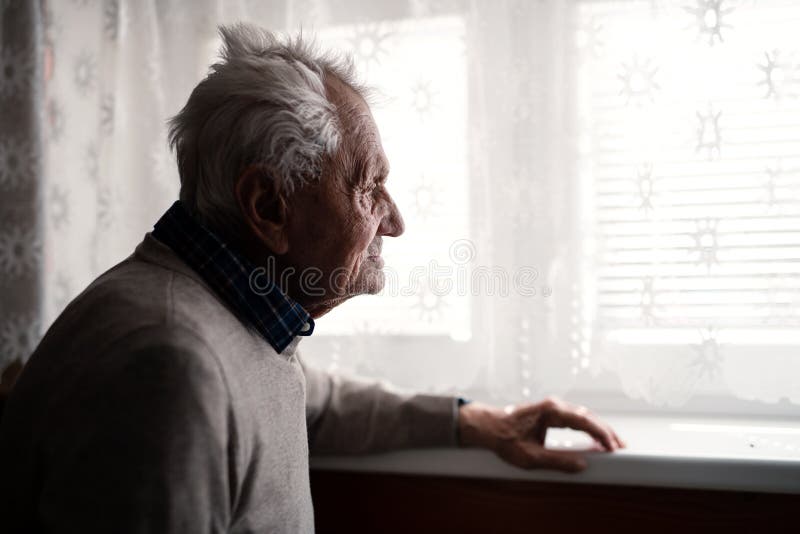 396 Elderly Man Looking Out Window Stock Photos - Free & Royalty-Free ...