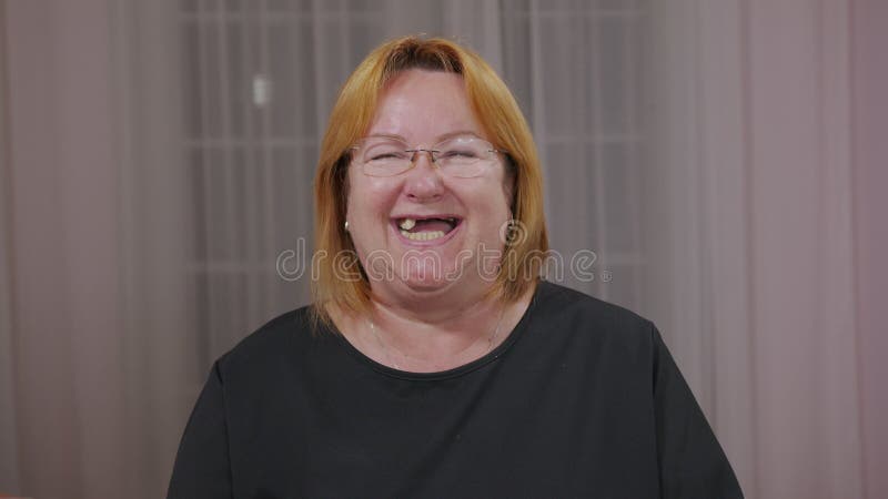 Close-up Toothless Mouth of an Woman. Stock Video - Video of black ...
