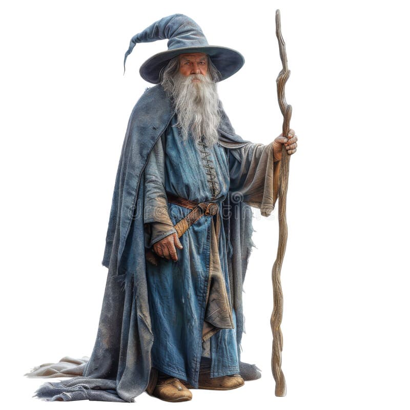 Wizard Holding Staff Stock Illustrations – 474 Wizard Holding Staff ...