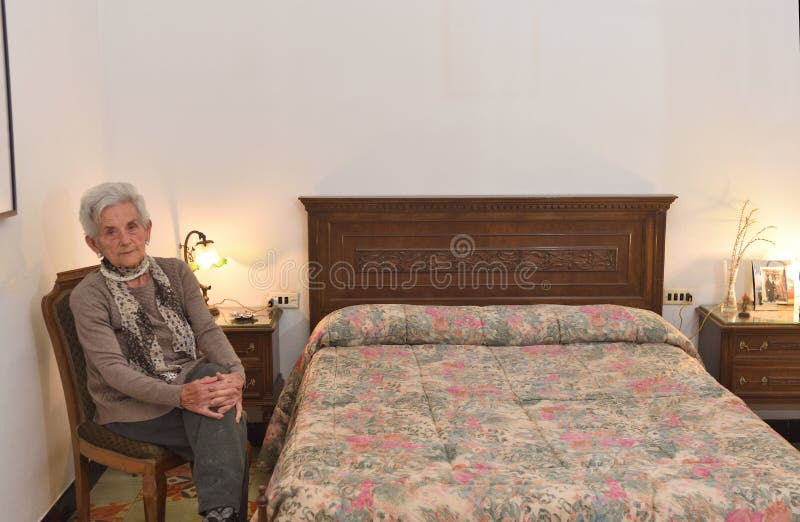 Portrait of an Elderly Woman on White Stock Photo - Image of ...
