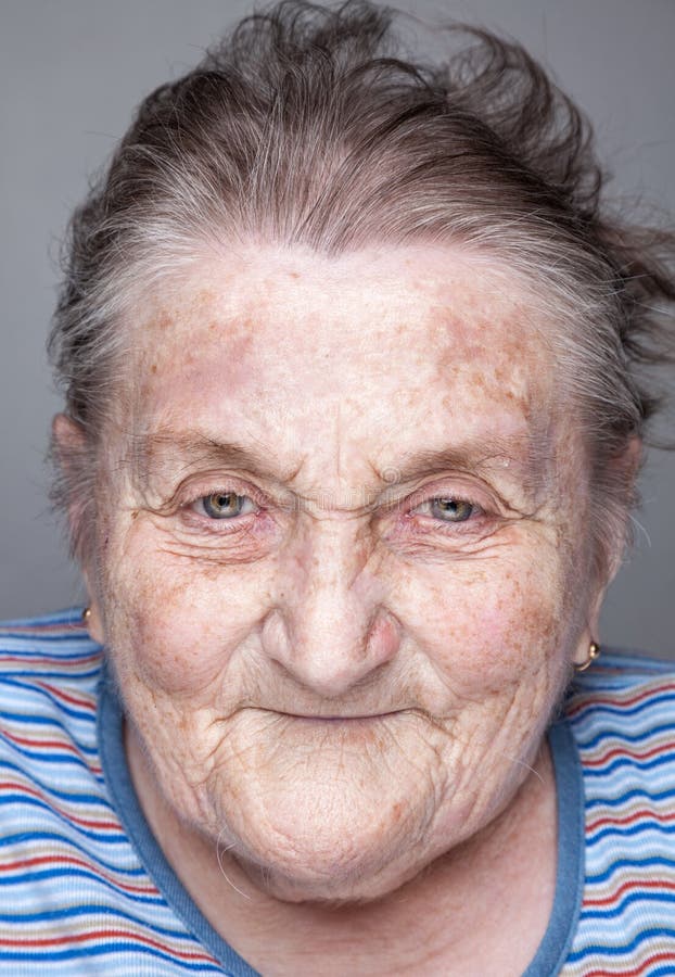 Portrait of an Elderly Woman Stock Photo - Image of grandmother ...
