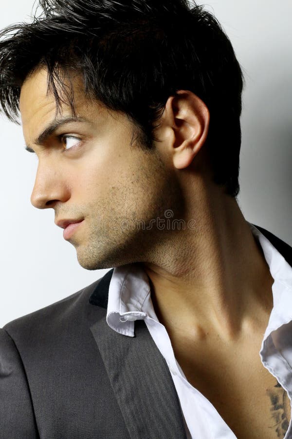 Portrait of an Elegant Brown Man Stock Photo - Image of male, handsome ...