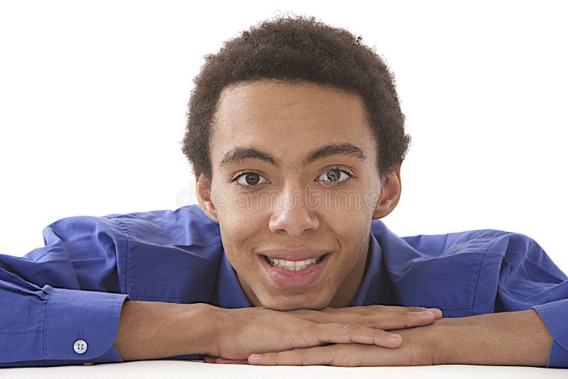 Portrait of a mulatto guy stock photo. Image of face - 42233336