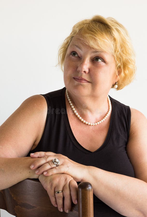 Portrait of Elegant Senior Lady Stock Photo - Image of process ...