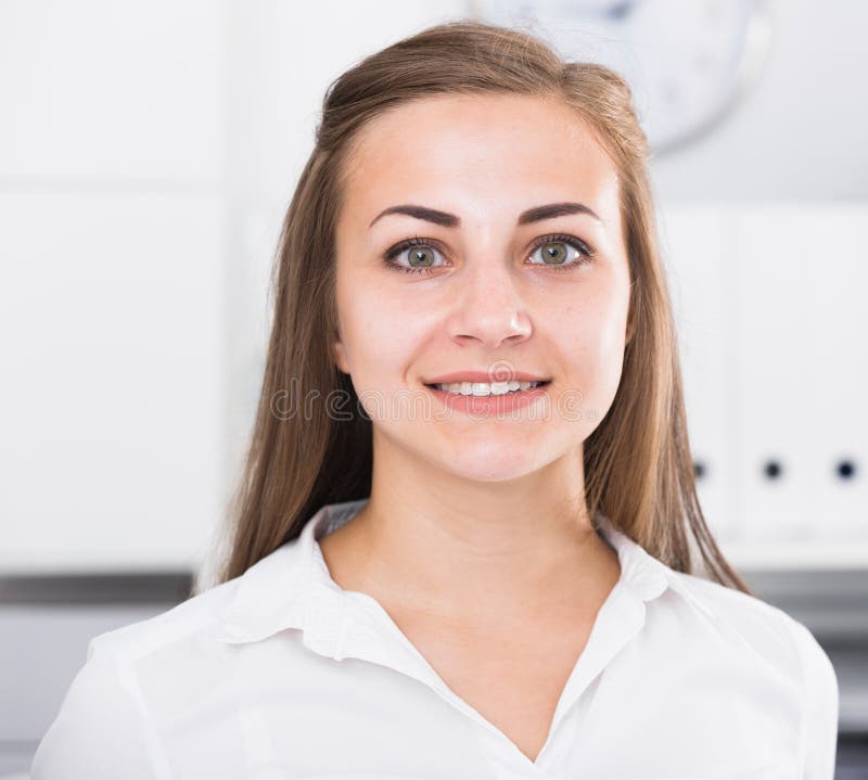 Portrait of Employee Which is Working Stock Image - Image of deadline ...