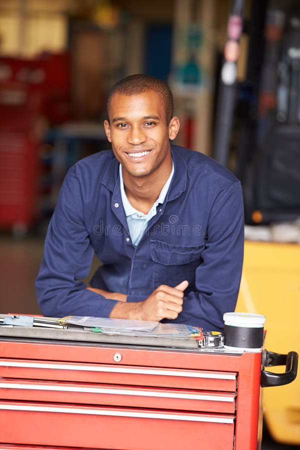 Portrait of Engineer Standing in Factory Stock Image - Image of ...