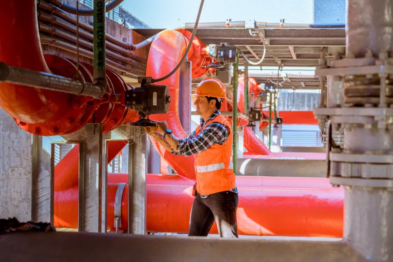 Portrait Engineer Under Inspection and Checking Construction Process ...