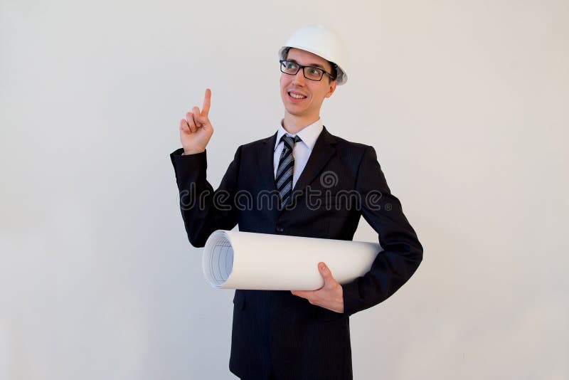 Engineer on White Background Stock Photo - Image of beautiful ...