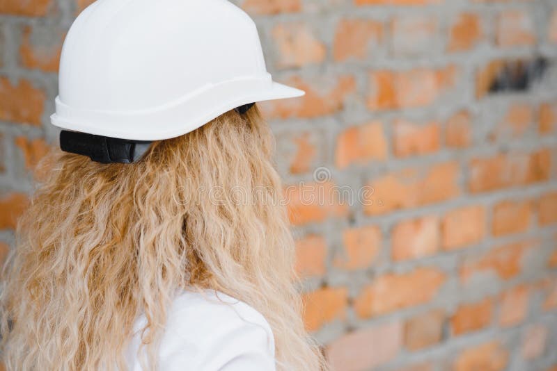 A Portrait Of Engineer Woman Looking Construction Concept Engineer And