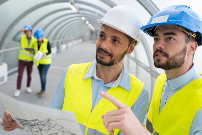 Portrait Engineering Team Work Stock Image - Image of people, partner ...