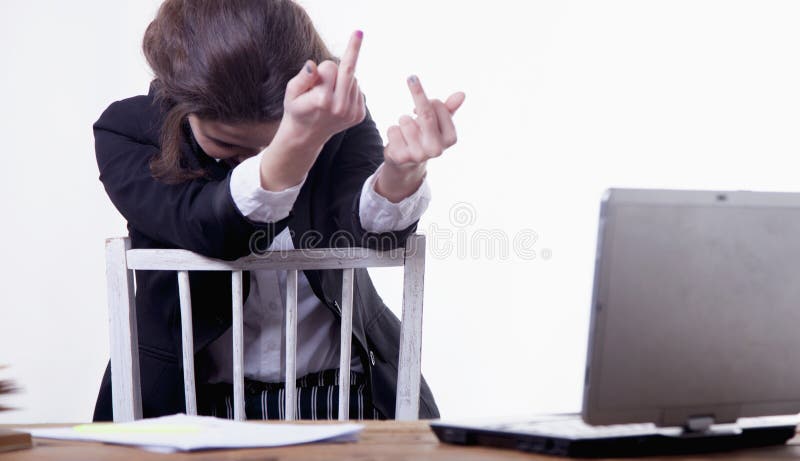 Portrait of Exhausted and Tired Business Woman in the Office Depression ... Portrait of Exhausted and Tired Business Woman in the Office Depression ...