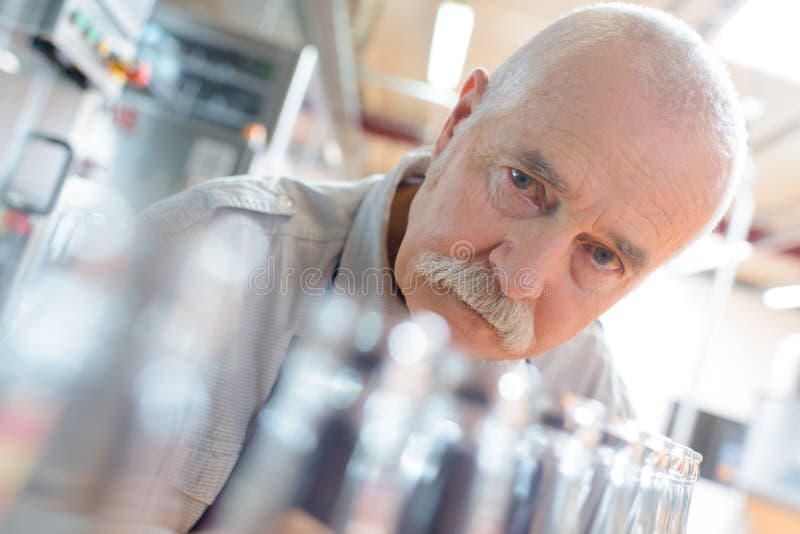 Portrait Factory Worker in Factory Stock Photo - Image of operator ...