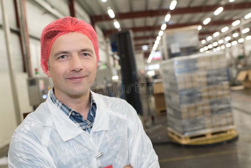 Portrait Factory Worker in Protective Clothing Stock Image - Image of ...