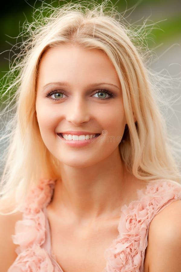 Portrait of Fair-haired Girl Stock Photo - Image of face, beauty: 11077650