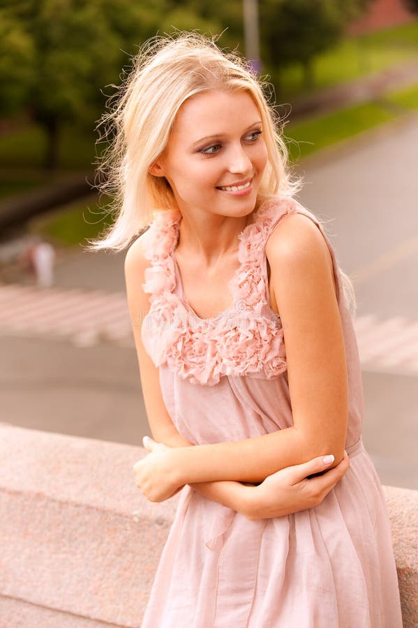 Portrait of Fair-haired Girl Stock Photo - Image of casual, clean: 11077652