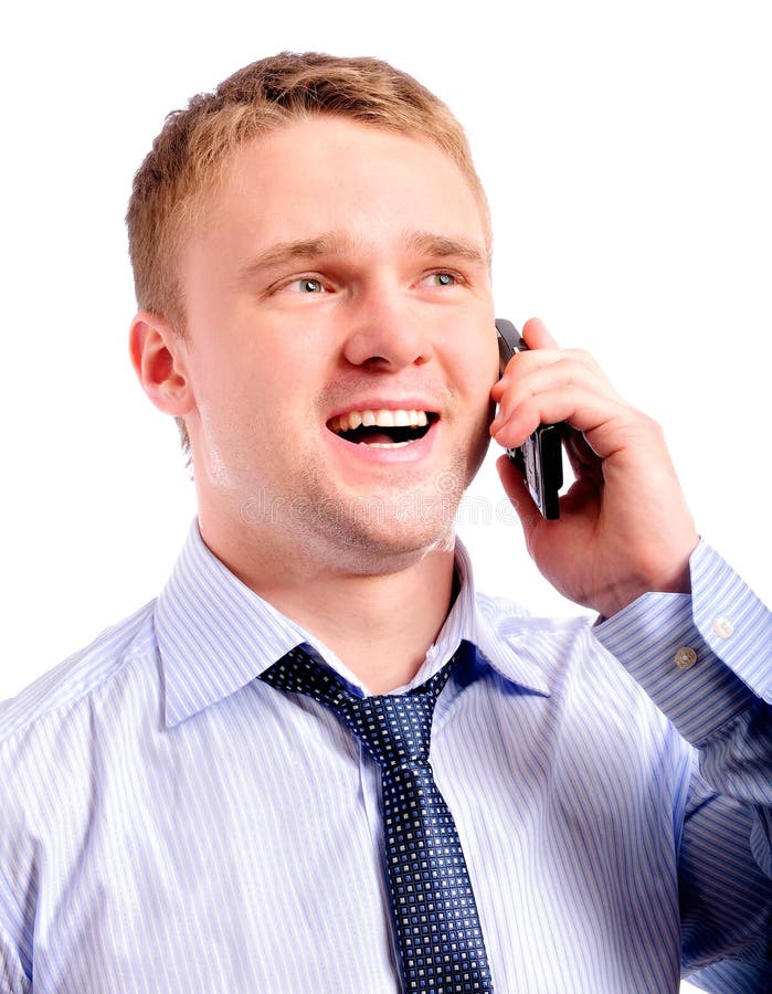 Portrait of Fair-haired Man Stock Image - Image of discussion, looking ...