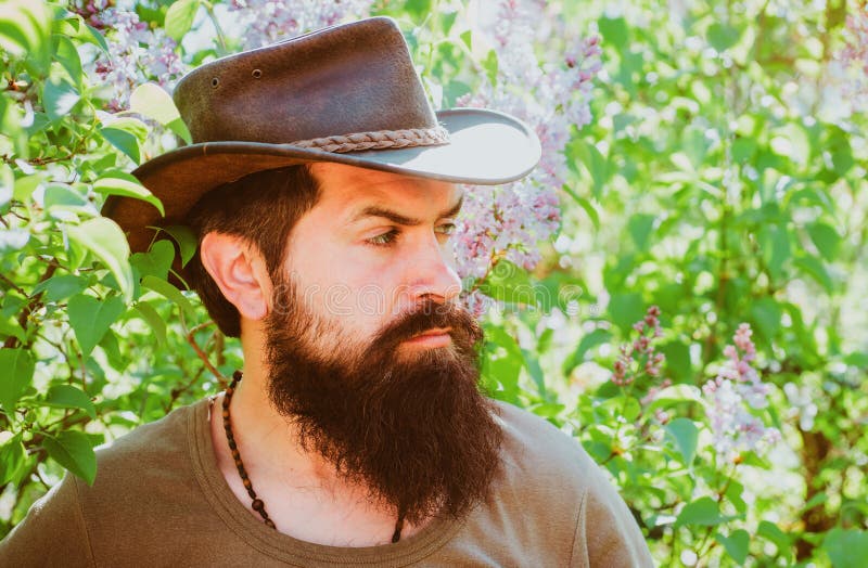 Portrait of Farmer Close Up. Portrait Handsome Farmer Man with ...