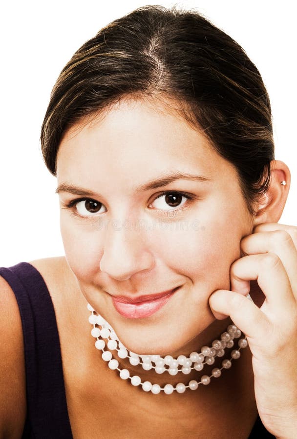 Portrait of Fashion Model Smiling Stock Photo - Image of american ...