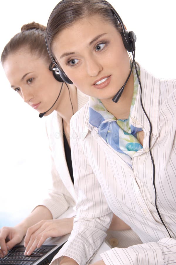Portrait of Female Customer Service Representative Stock Image - Image ...