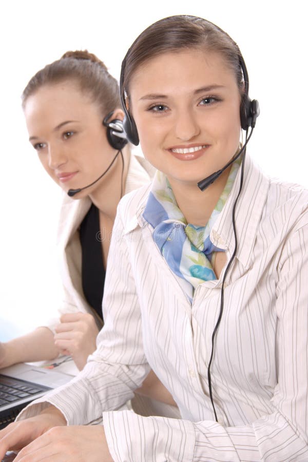 Portrait of Female Customer Service Representative Stock Photo - Image ...