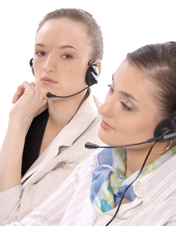 Portrait of Female Customer Service Representative Stock Photo - Image ...
