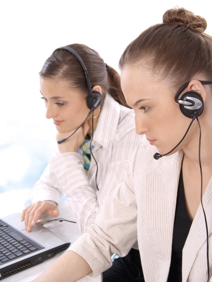 Portrait of Female Customer Service Representative Stock Photo - Image ...