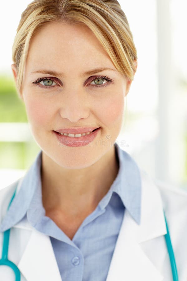 Portrait of female doctor stock photo. Image of people - 21284734