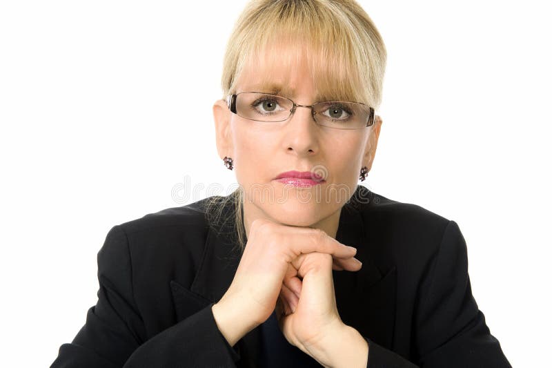 Portrait of a Female Executive Stock Image - Image of occupation ...