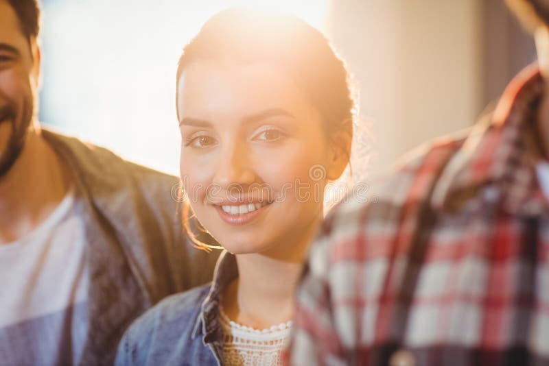 Portrait of Female Graphic Designer Smiling Stock Photo - Image of ...